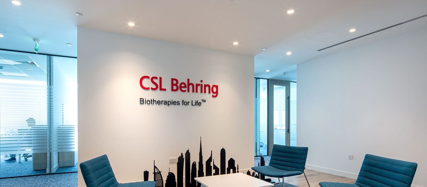 CSL Behring Health Interior Fitouts Design Dubai, Abu Dhabi UAE - KPS World